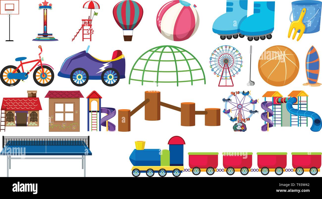 Playground at home Stock Vector Images - Alamy
