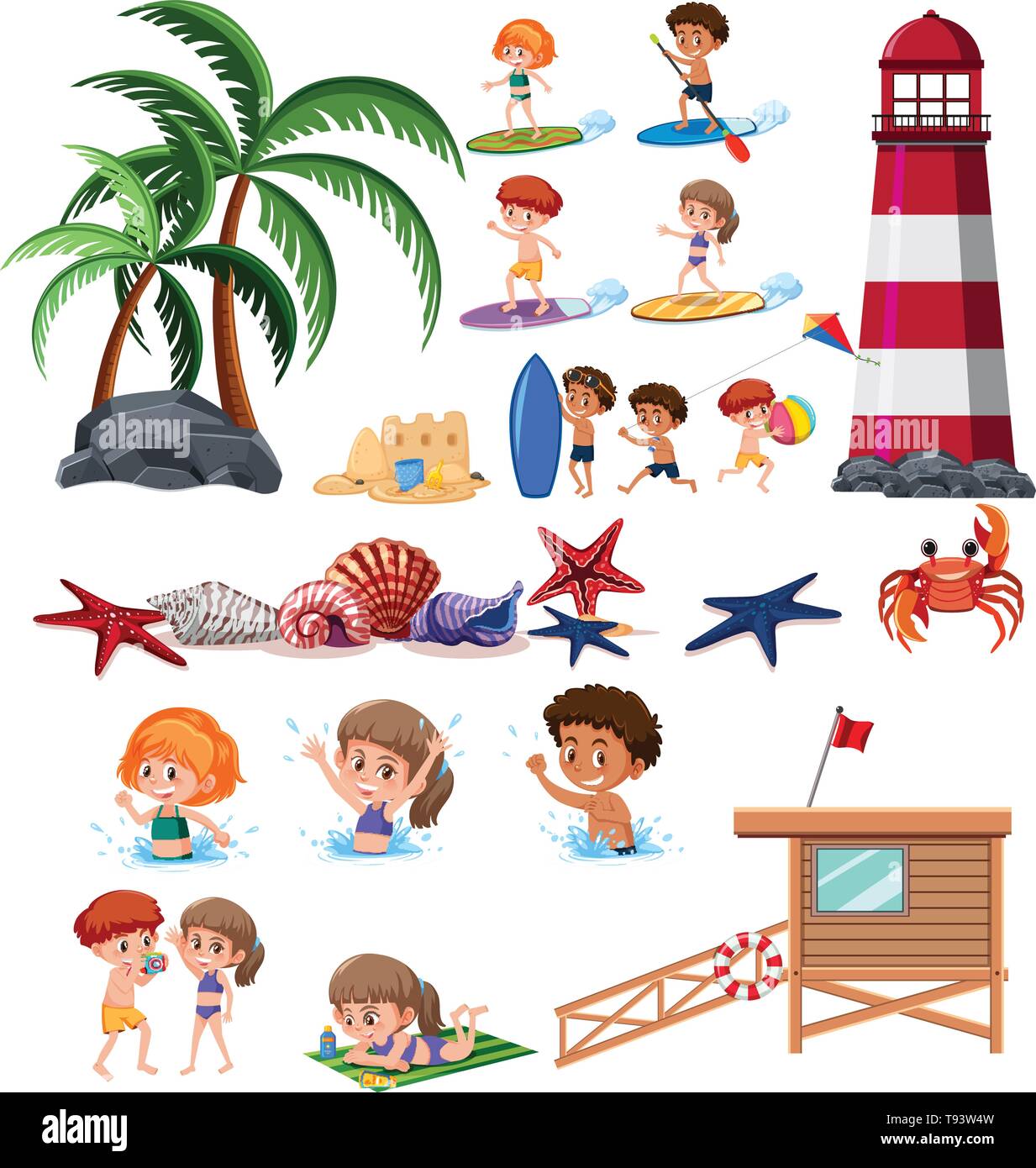 Tan sea star Stock Vector Images - Alamy