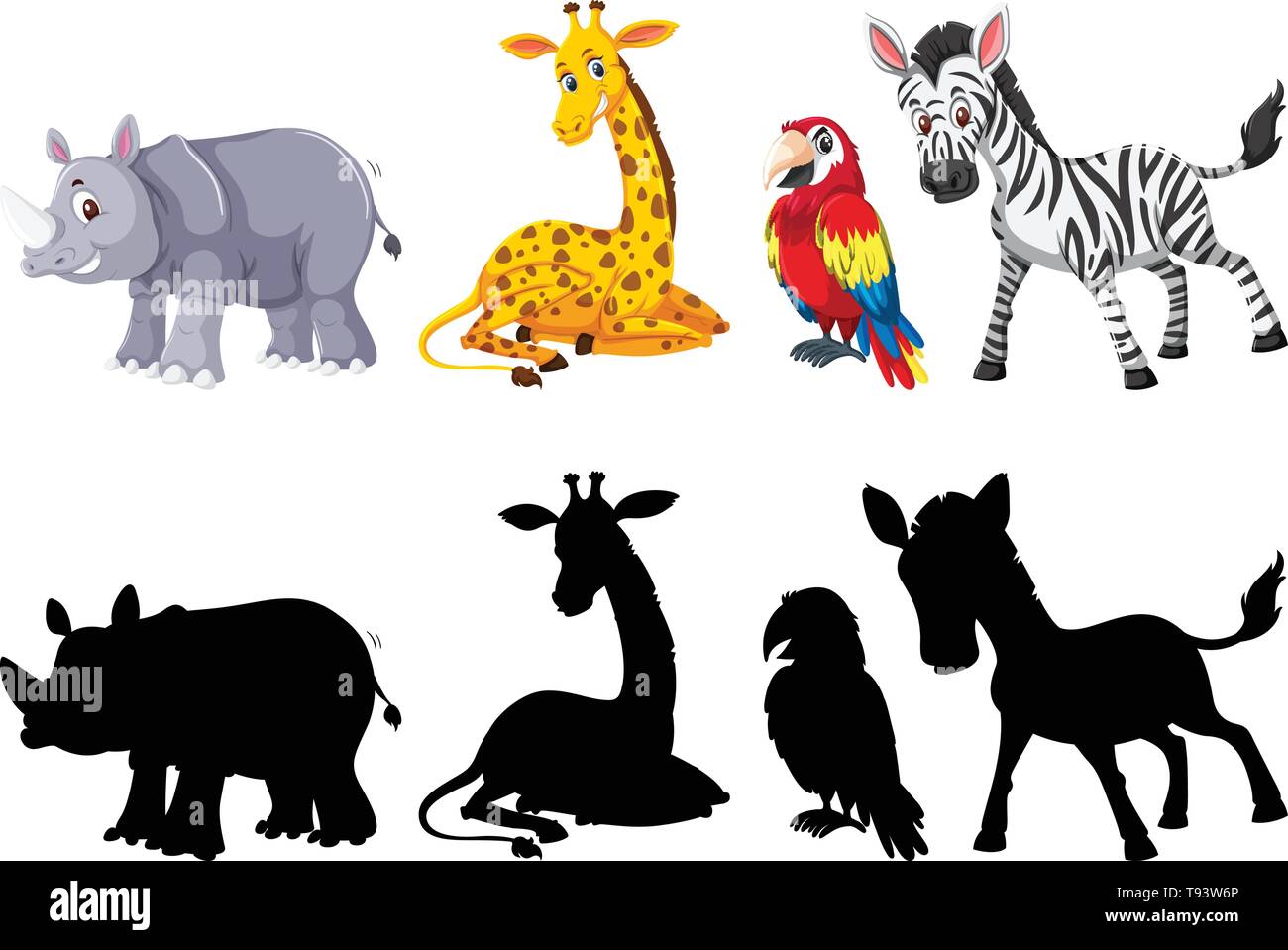 Set of animal character illustration Stock Vector Image & Art - Alamy
