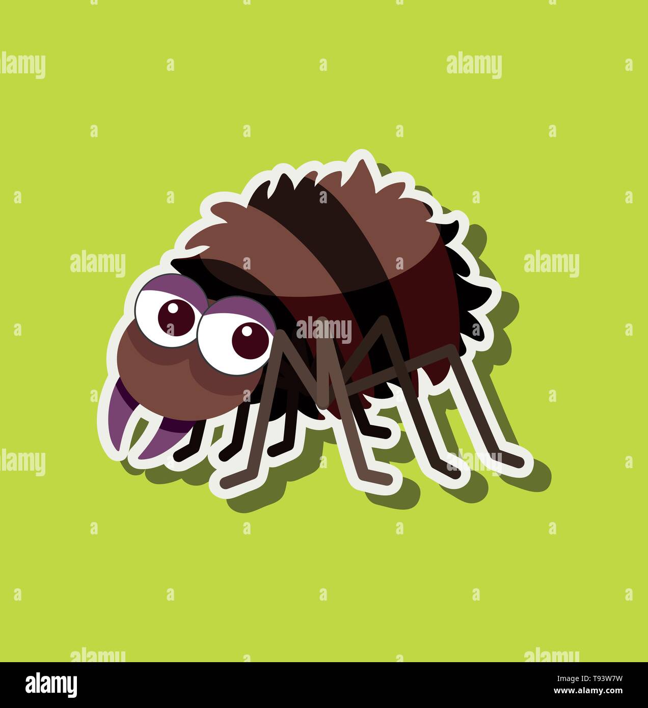 A spider character sticker illustration Stock Vector Image & Art - Alamy