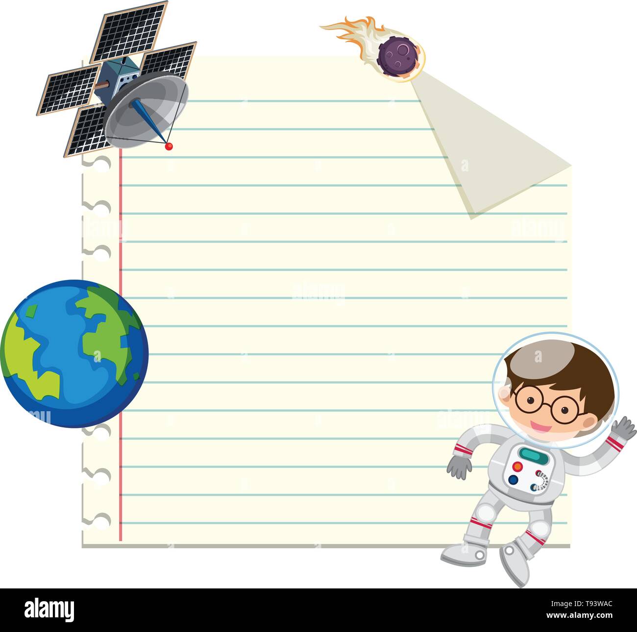 Blank note space theme illustration Stock Vector Image & Art - Alamy