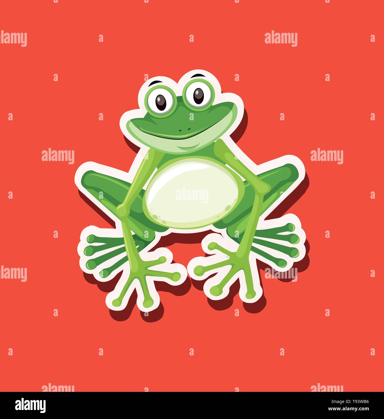 A frog character animal illustration Stock Vector Image & Art - Alamy