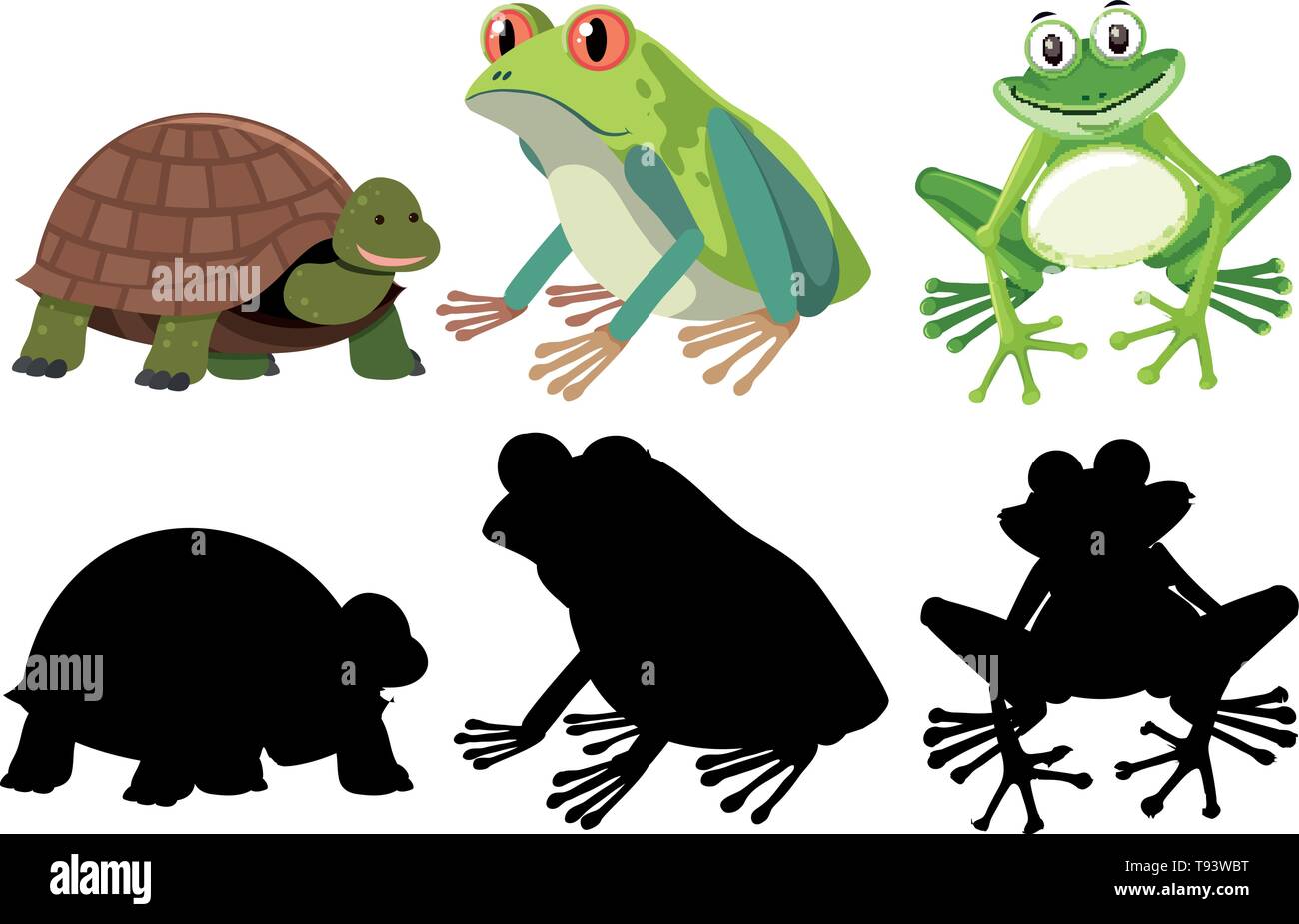 Set of reptiles character illustration Stock Vector Image & Art - Alamy
