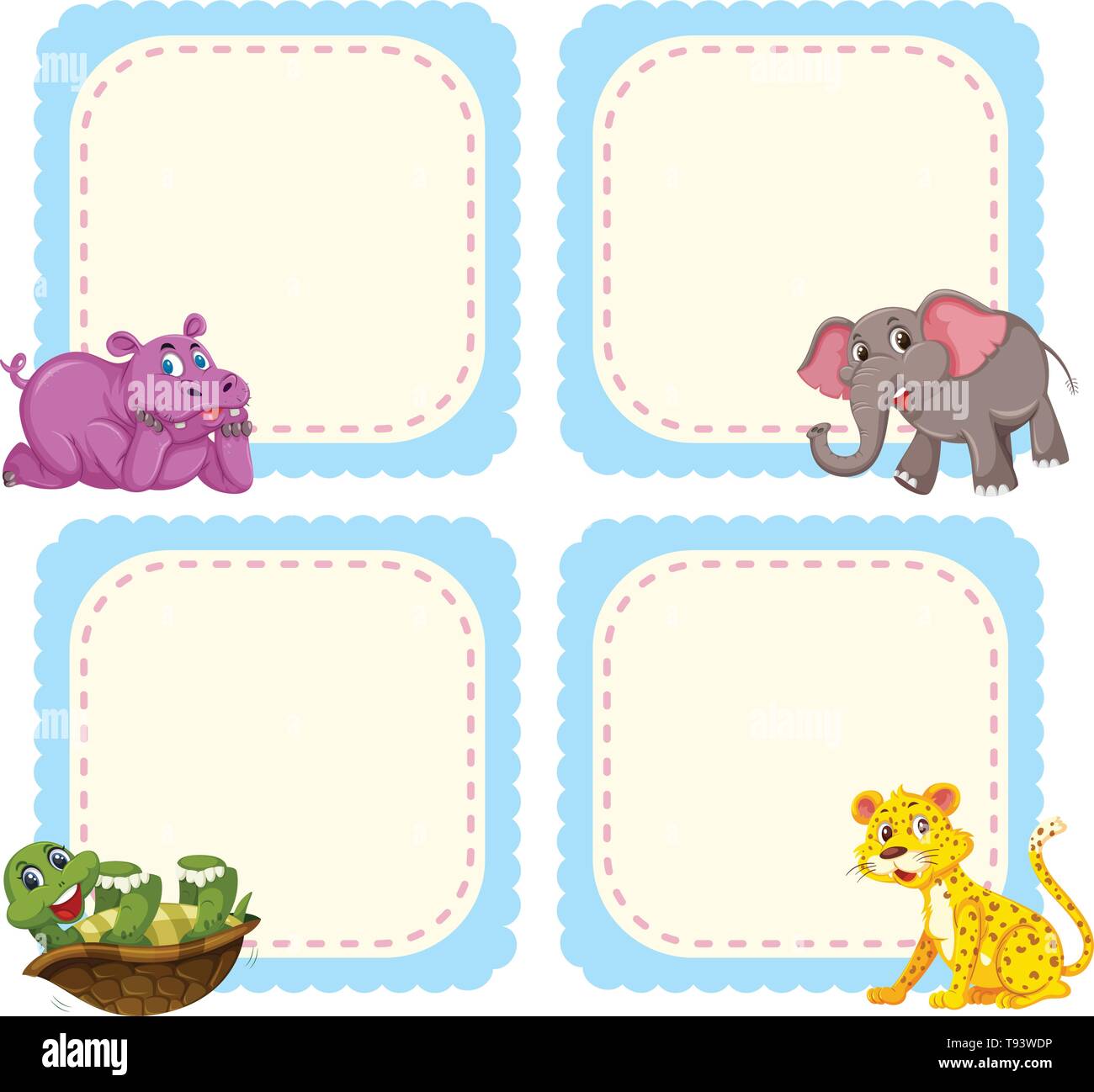 Set of animal character illustration Stock Vector Image & Art - Alamy