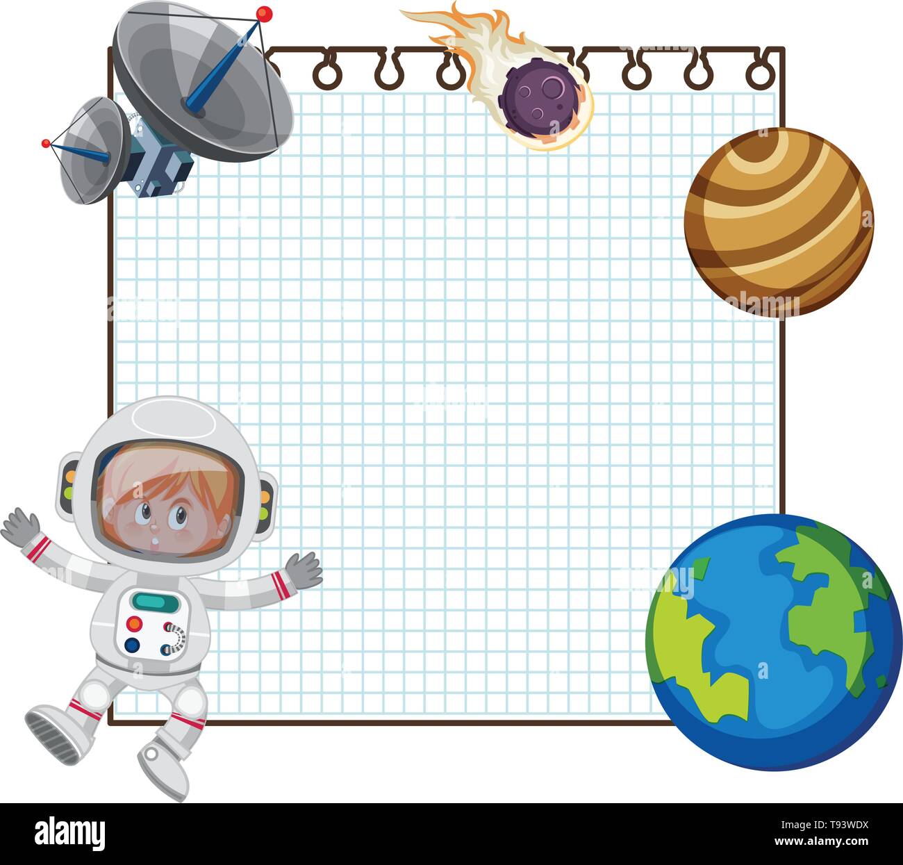 Note template space scene illustration Stock Vector Image & Art - Alamy