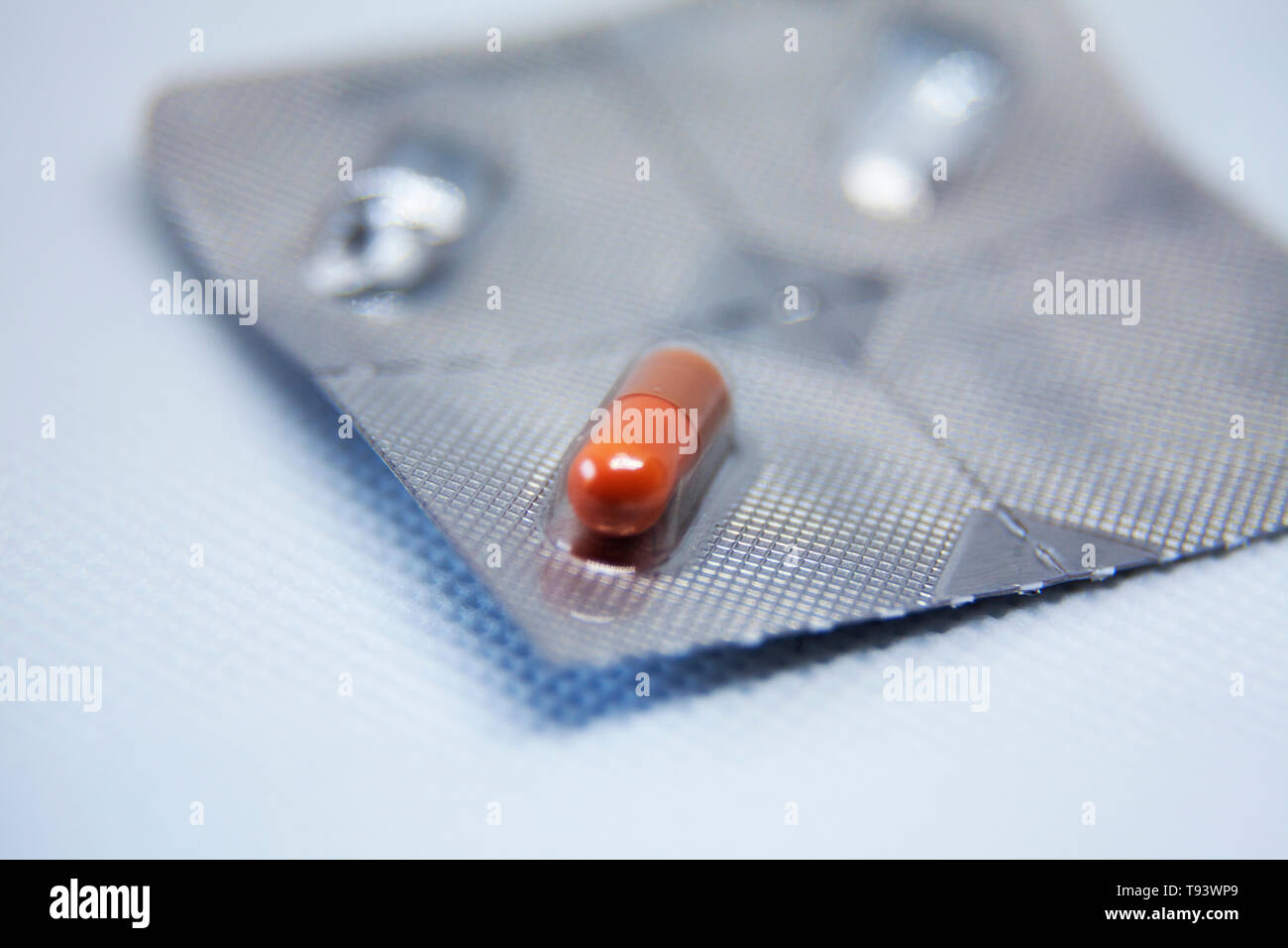 medicine tablet in plastic packaging Stock Photo - Alamy
