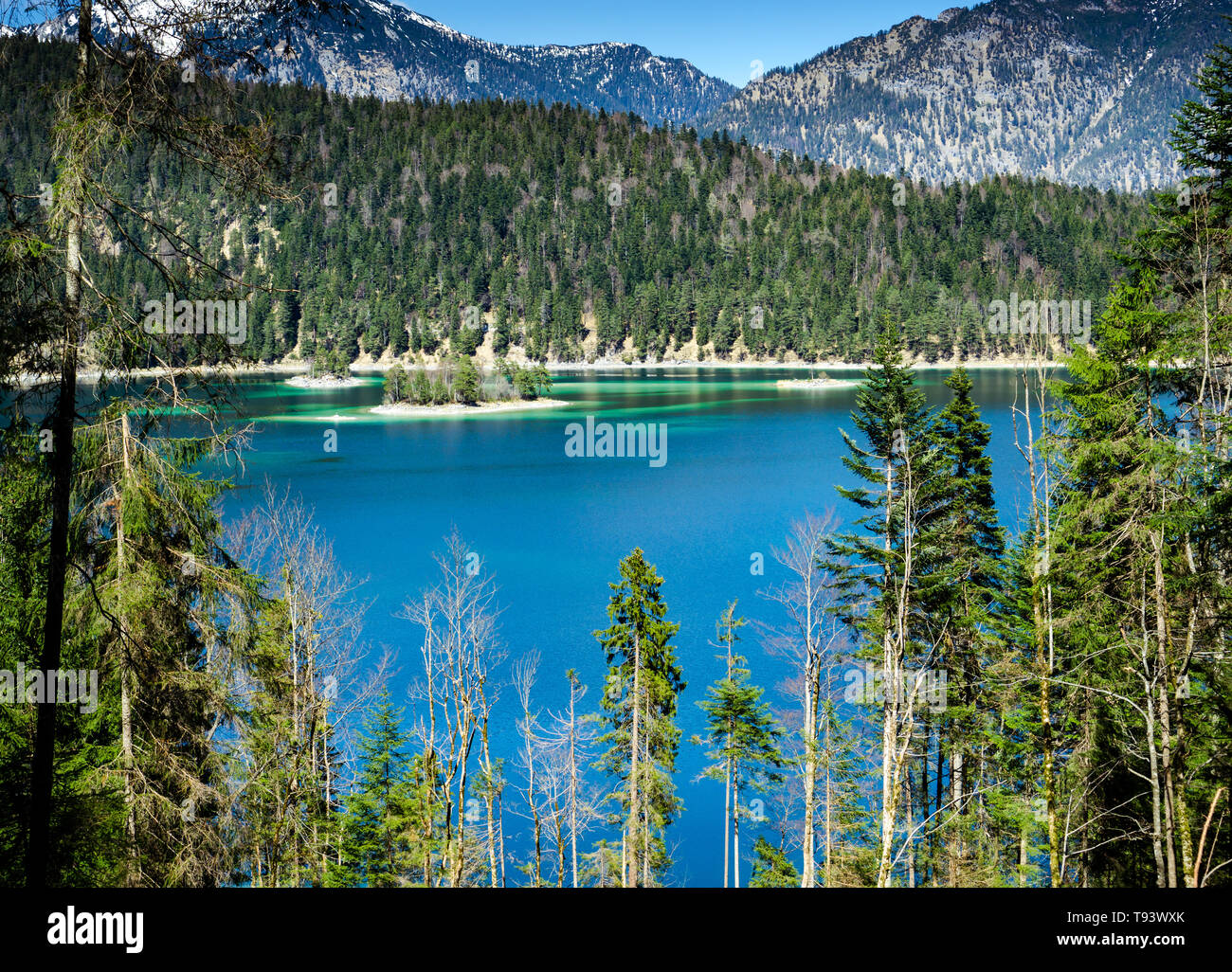Eibsee in front alps hi-res stock photography and images - Alamy