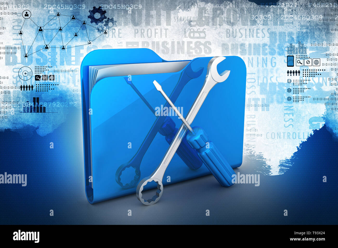 Computer technical service concept Stock Photo - Alamy