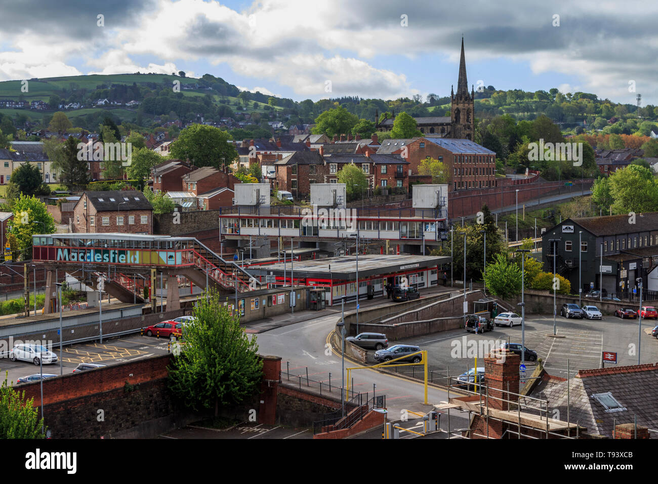 Macclesfield Railway Station, Town Centre, CHeshire, England, UK, GB ...