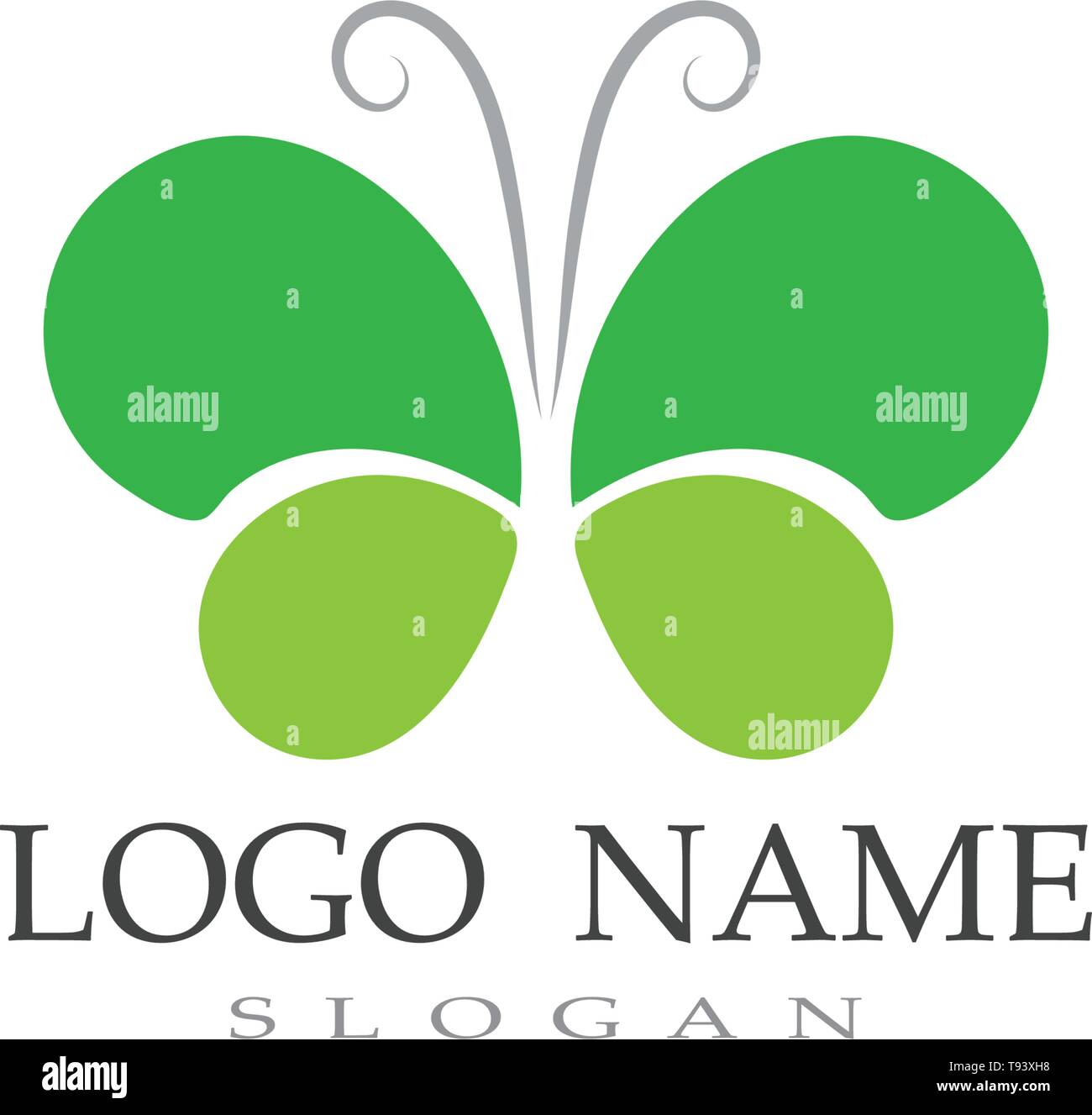 Butterfly logo and symbol Vector design Stock Vector Image & Art - Alamy