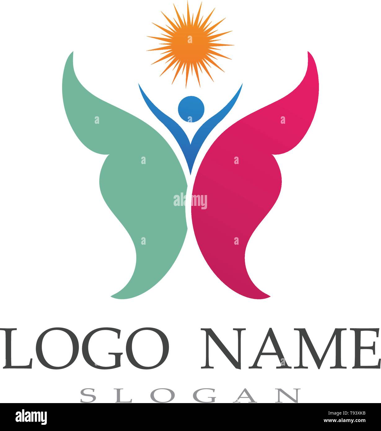 Butterfly logo and symbol Vector design Stock Vector Image & Art - Alamy