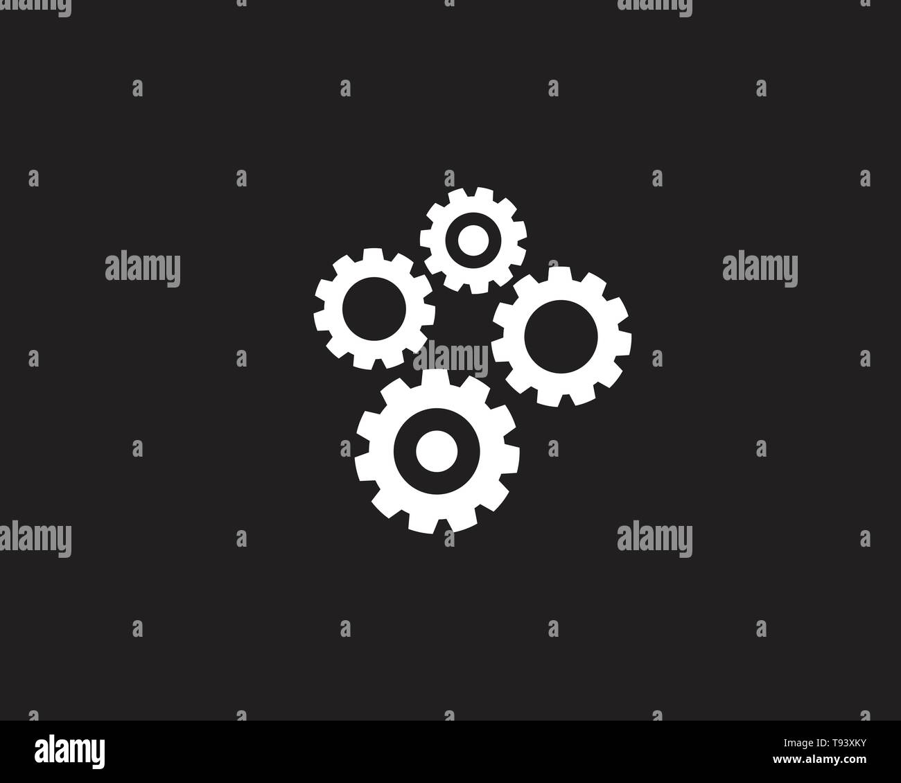 Gear Logo Template vector icon illustration design Stock Vector Image ...
