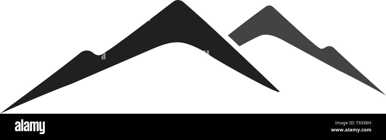 Minimalist Landscape Mountain logo design inspiration Stock Vector ...