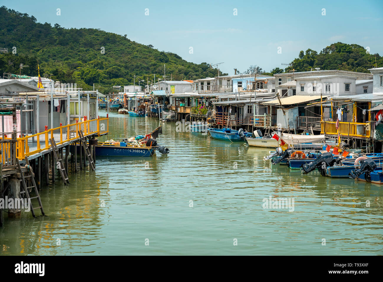 Hong Kong, China - Stilt houses in Tai O fishing village Stock Photo ...