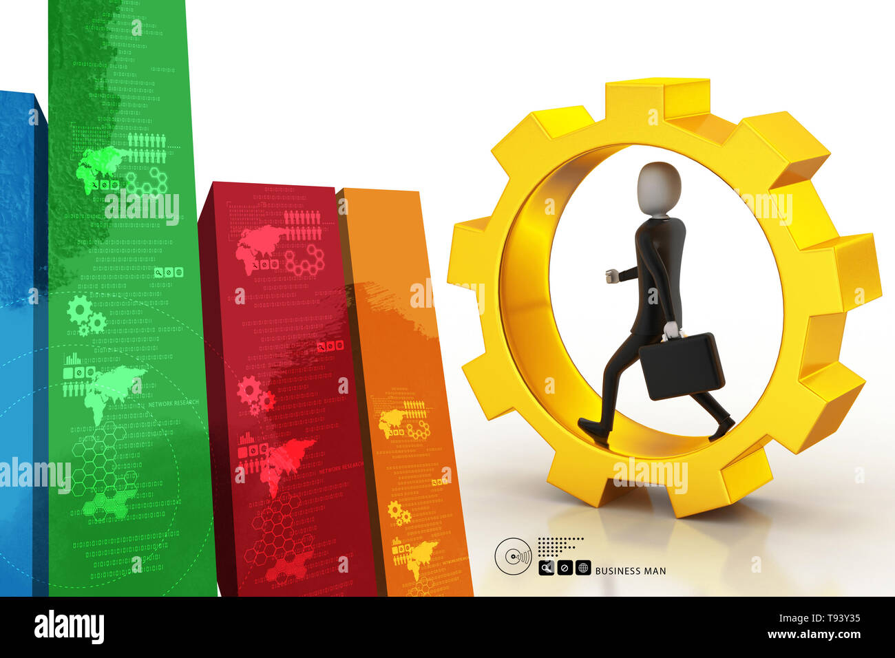 Men gear teamwork corporate business hi-res stock photography and ...