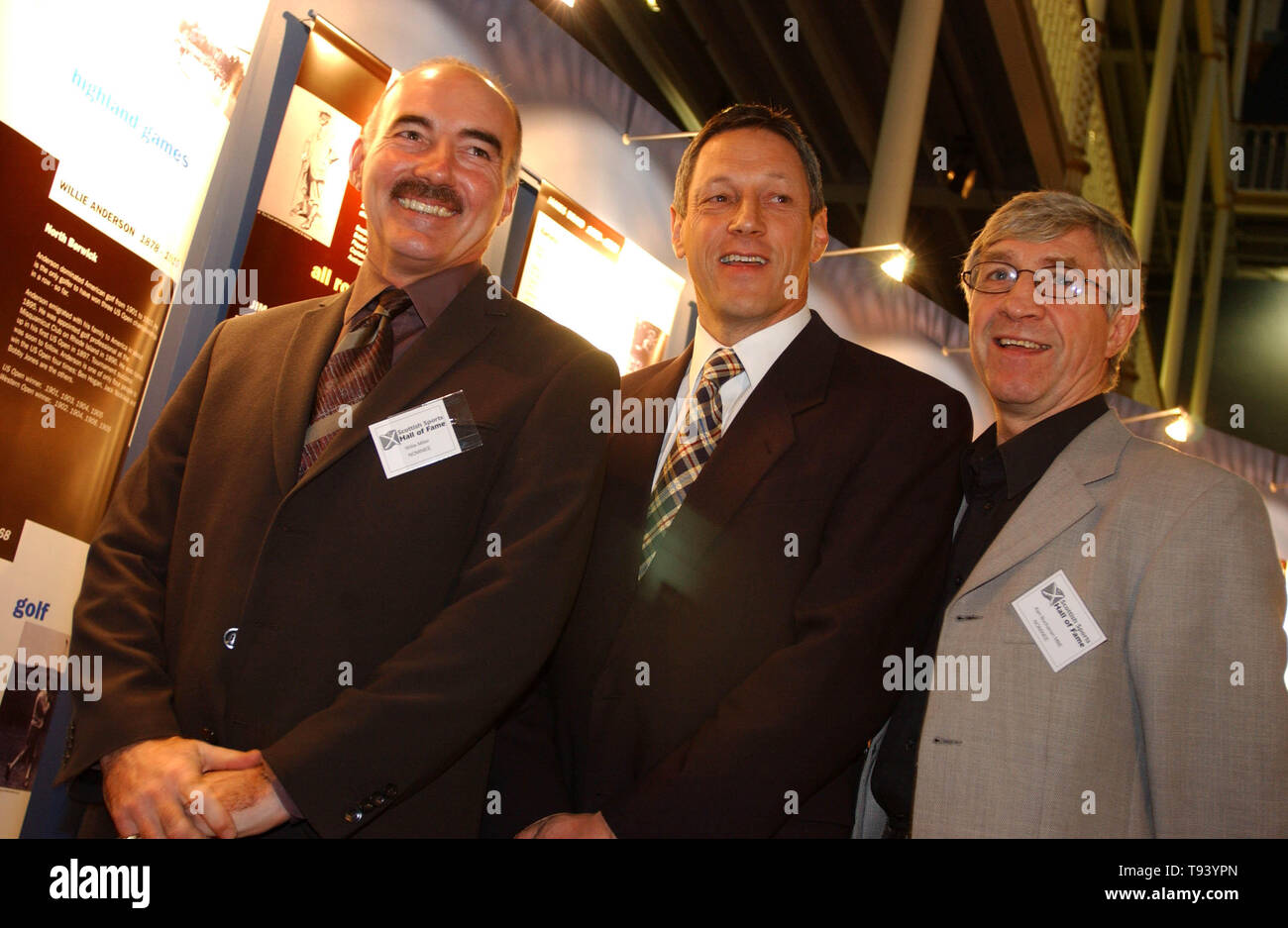 Scottish sporting greats, Footballer Willie Miller, boxer Ken Buchanan ...