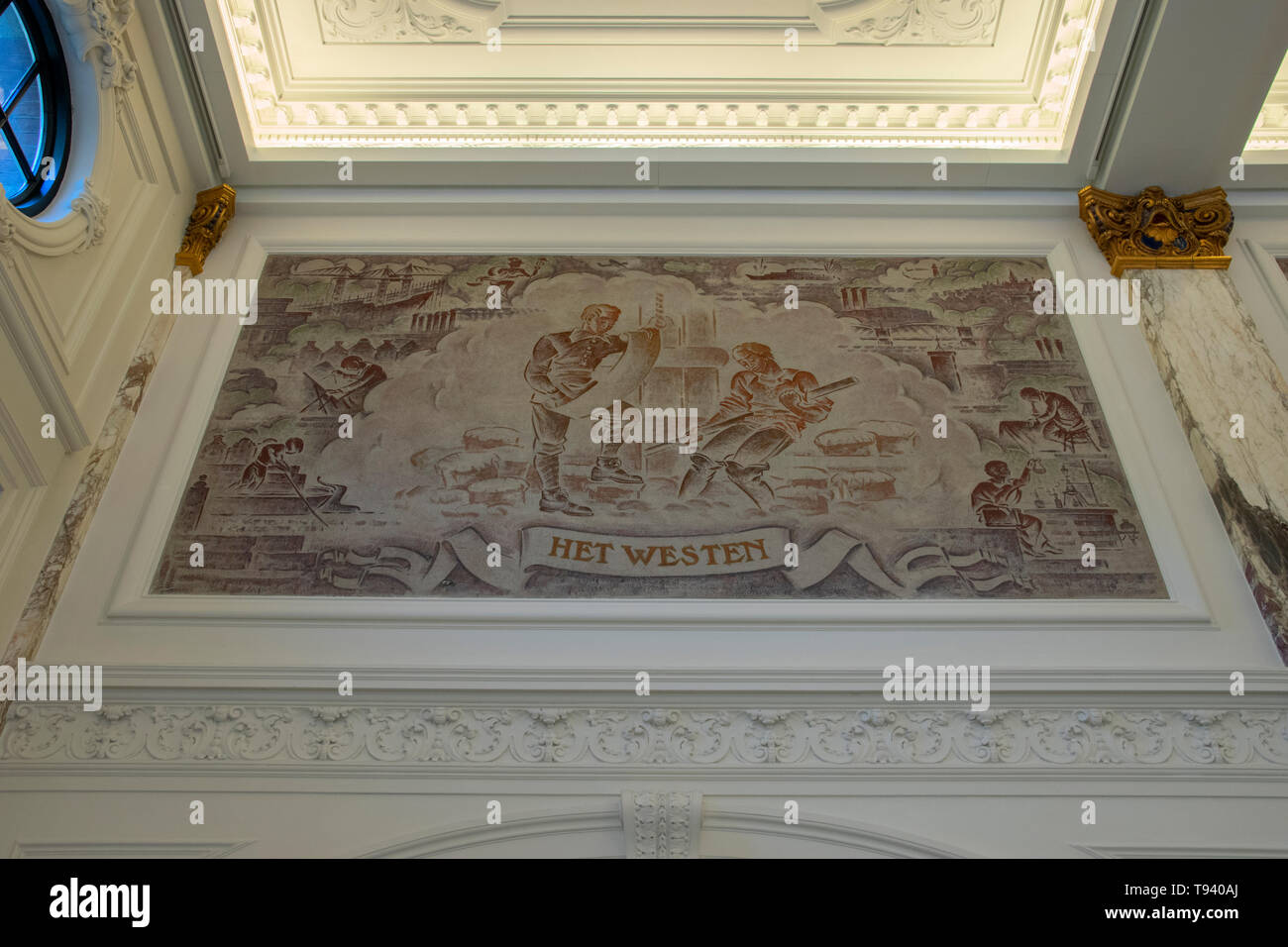 Artwork Inside The KIT Building At Amsterdam The Netherlands 2019 Stock ...