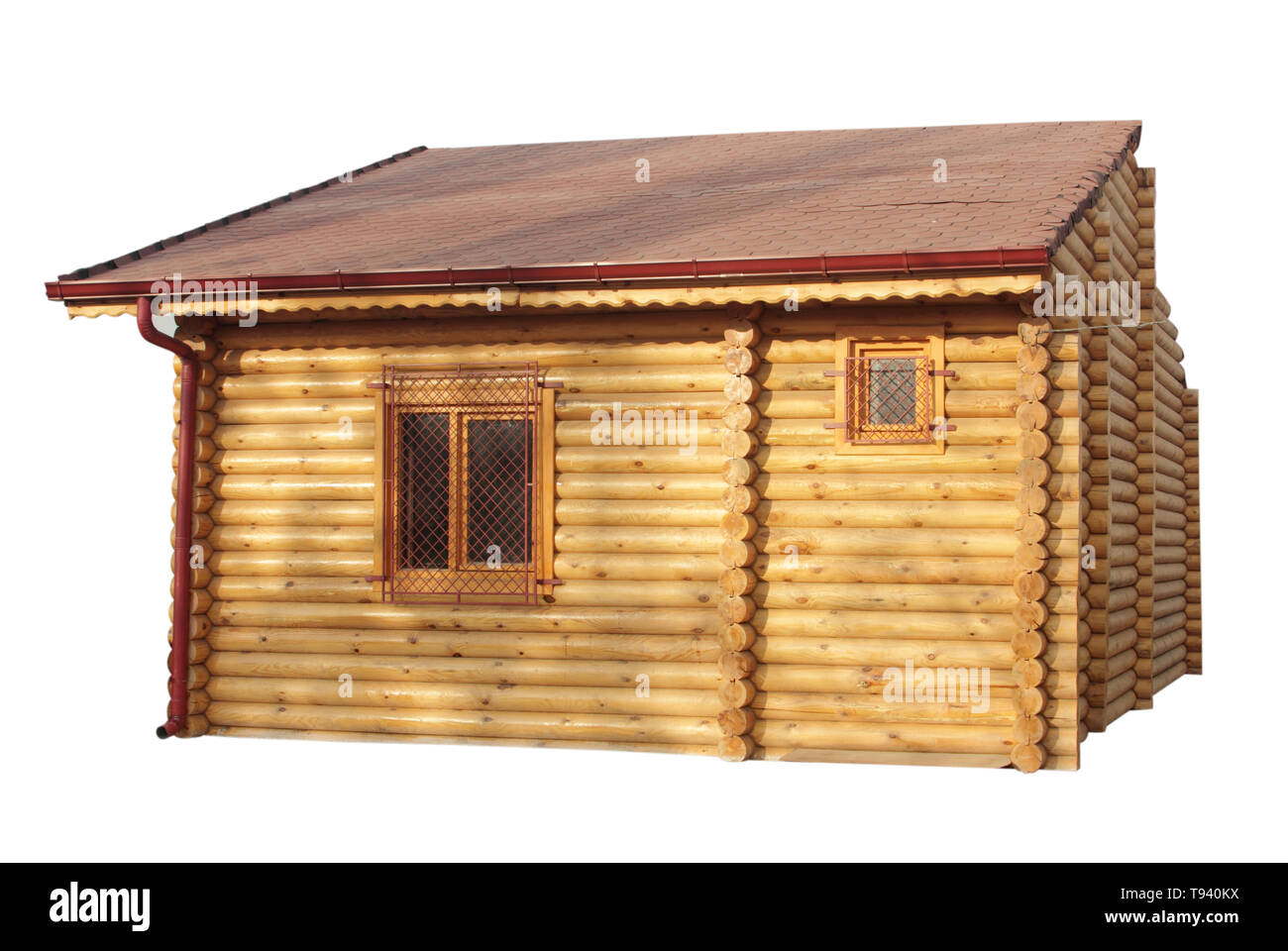 Wooden facade roof structure Cut Out Stock Images & Pictures - Alamy
