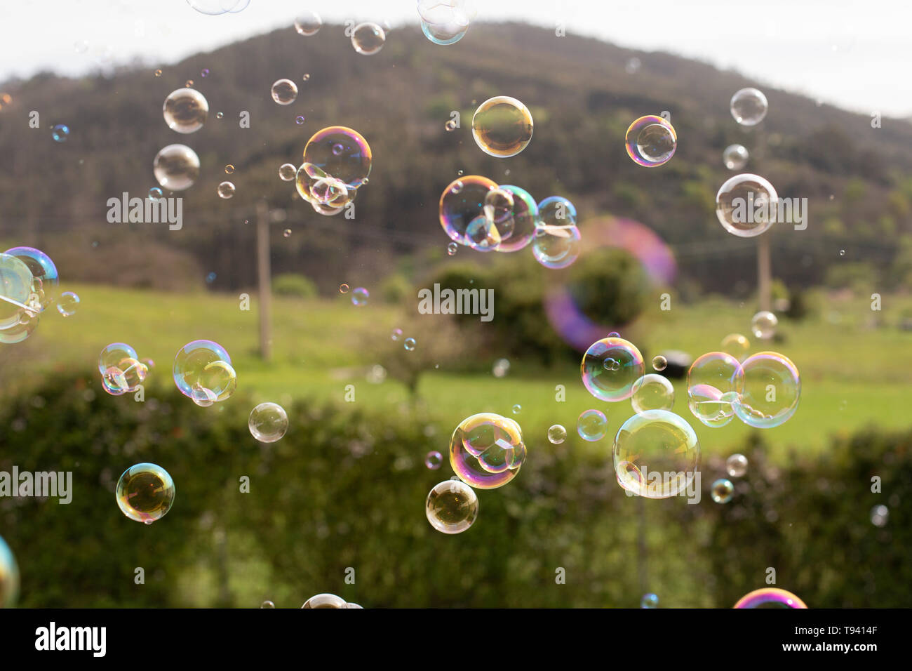 Bubbles in the sky Stock Photo - Alamy
