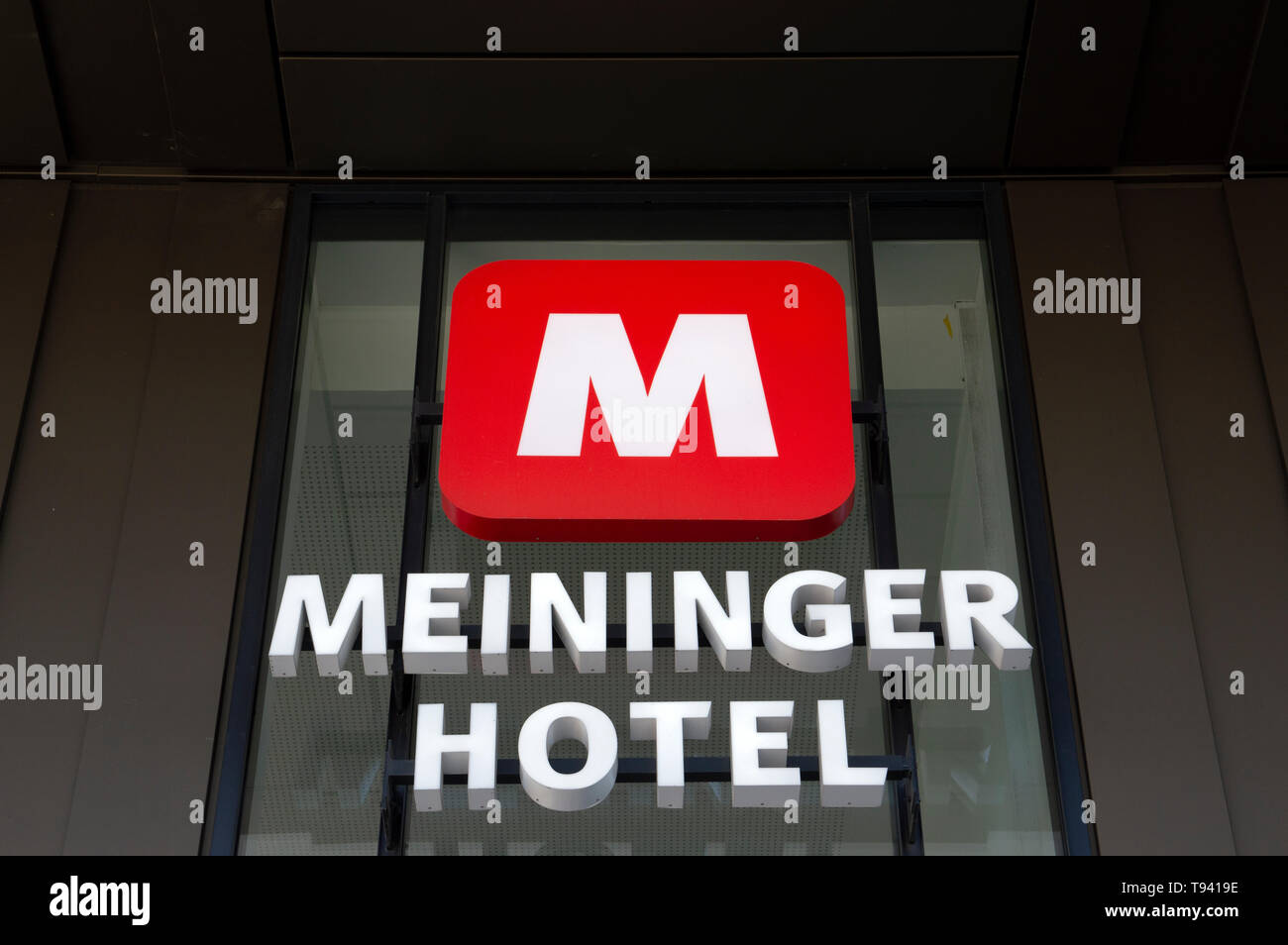 Meininger logo hi-res stock photography and images - Alamy