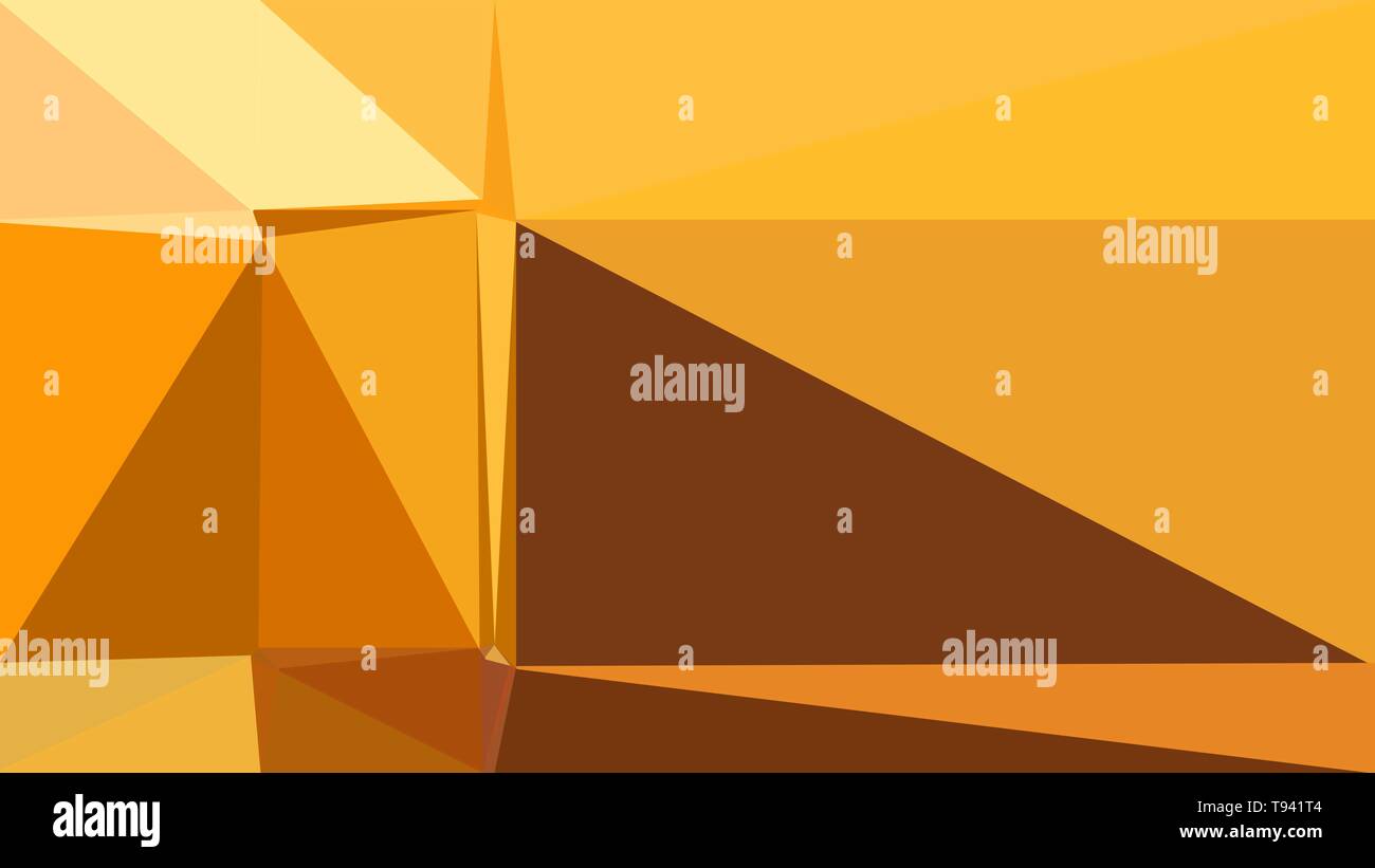 golden rod, saddle brown and vivid orange color geometric triangle ...
