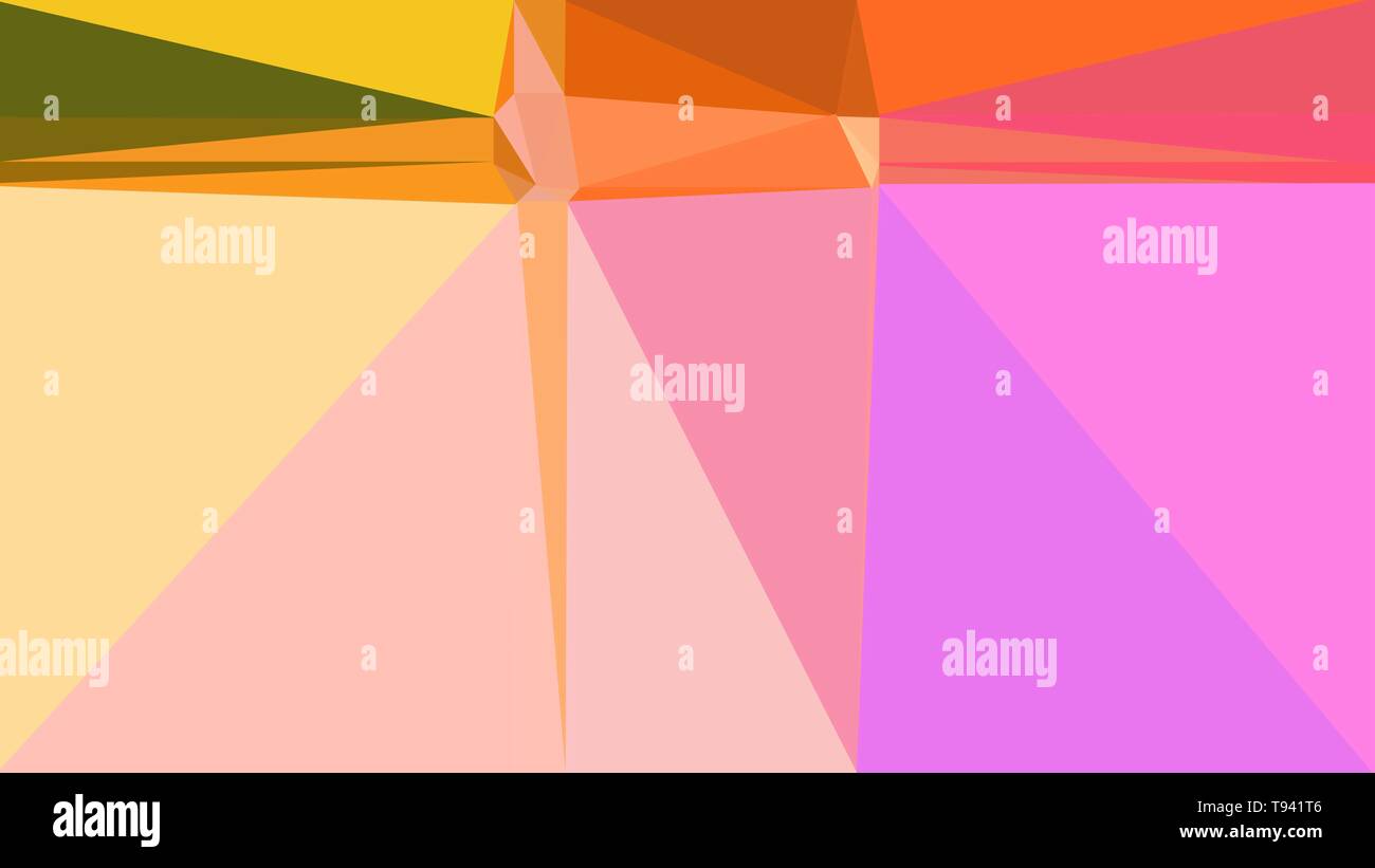 minimalistic triangle geometric background with bronze, golden rod and ...