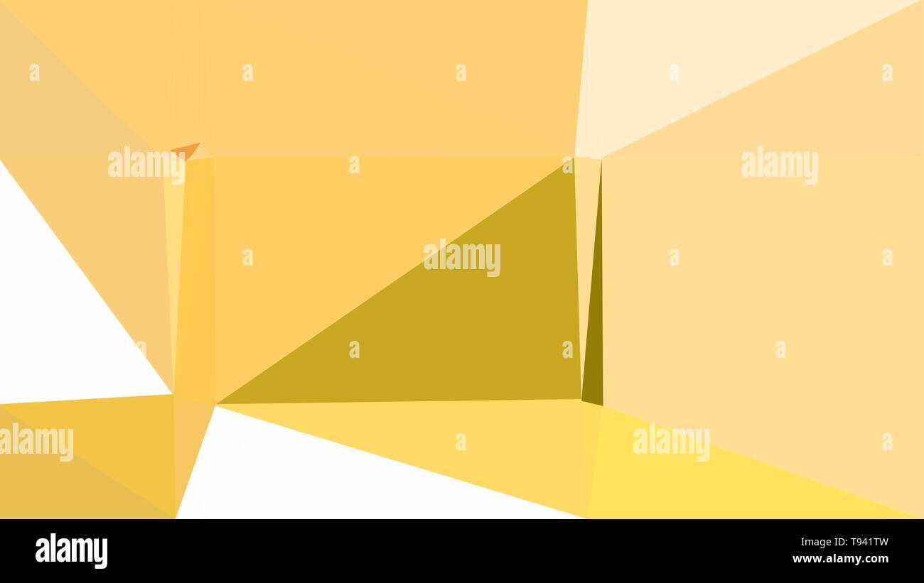 Abstract color triangles geometric background with khaki, golden rod ...