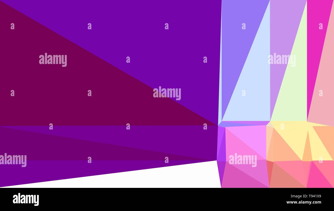 minimalistic triangle geometric background with thistle, dark magenta ...