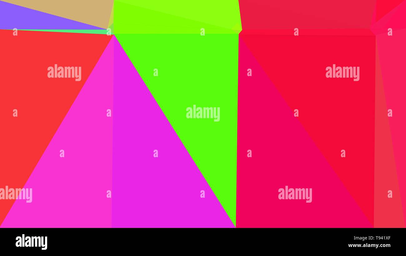 triangle background abstract with lawn green, neon fuchsia and crimson ...