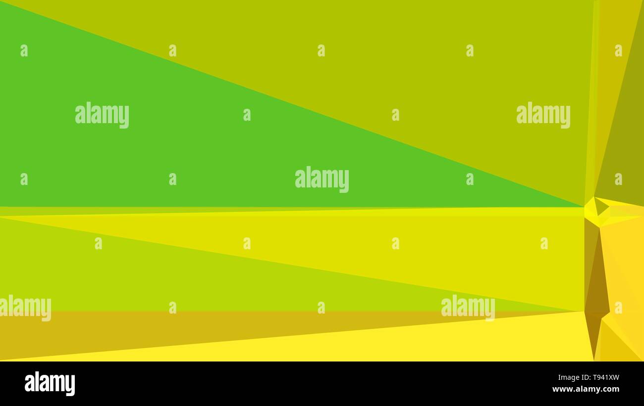 triangle background with yellow green, moderate green and gold colors ...