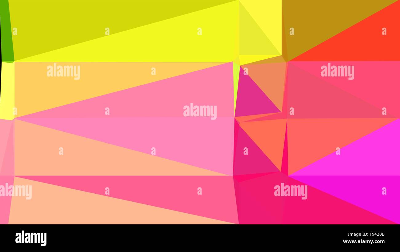 geometric triangles style in pastel orange, vivid orange and deep pink ...