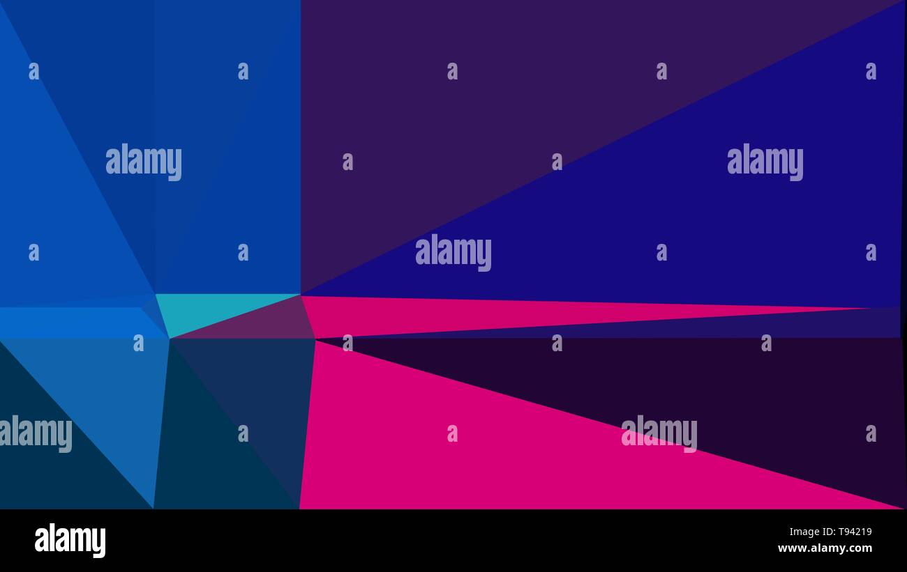 retro style triangle illustration. midnight blue, medium violet red and ...