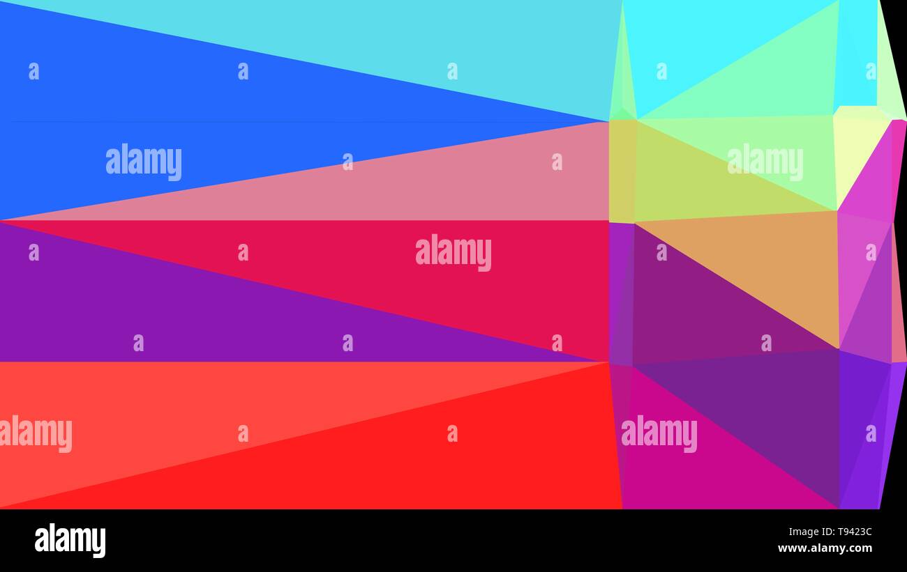 minimalistic triangle geometric background with moderate pink, dodger ...