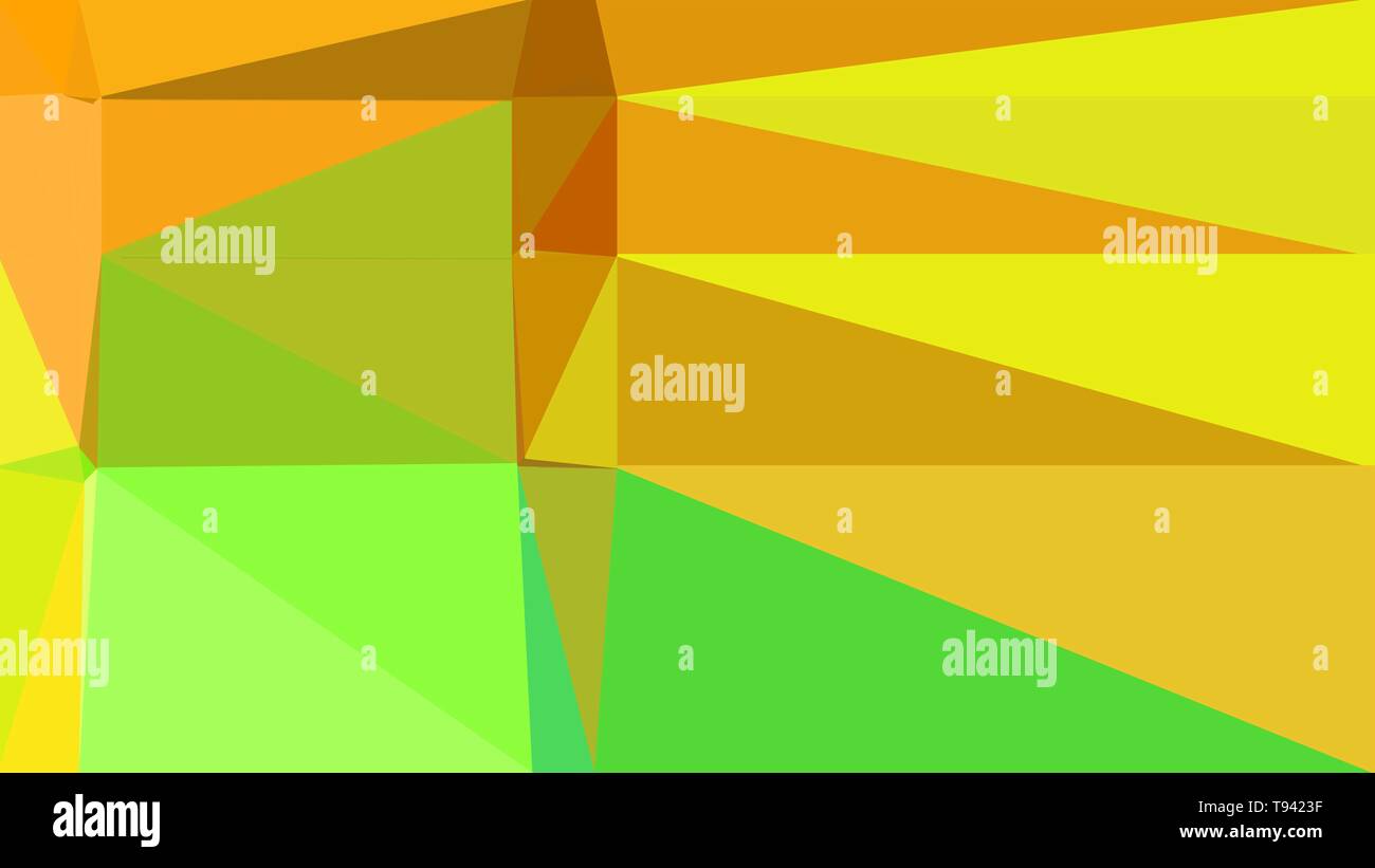 golden rod, moderate green and green yellow color geometric triangle ...