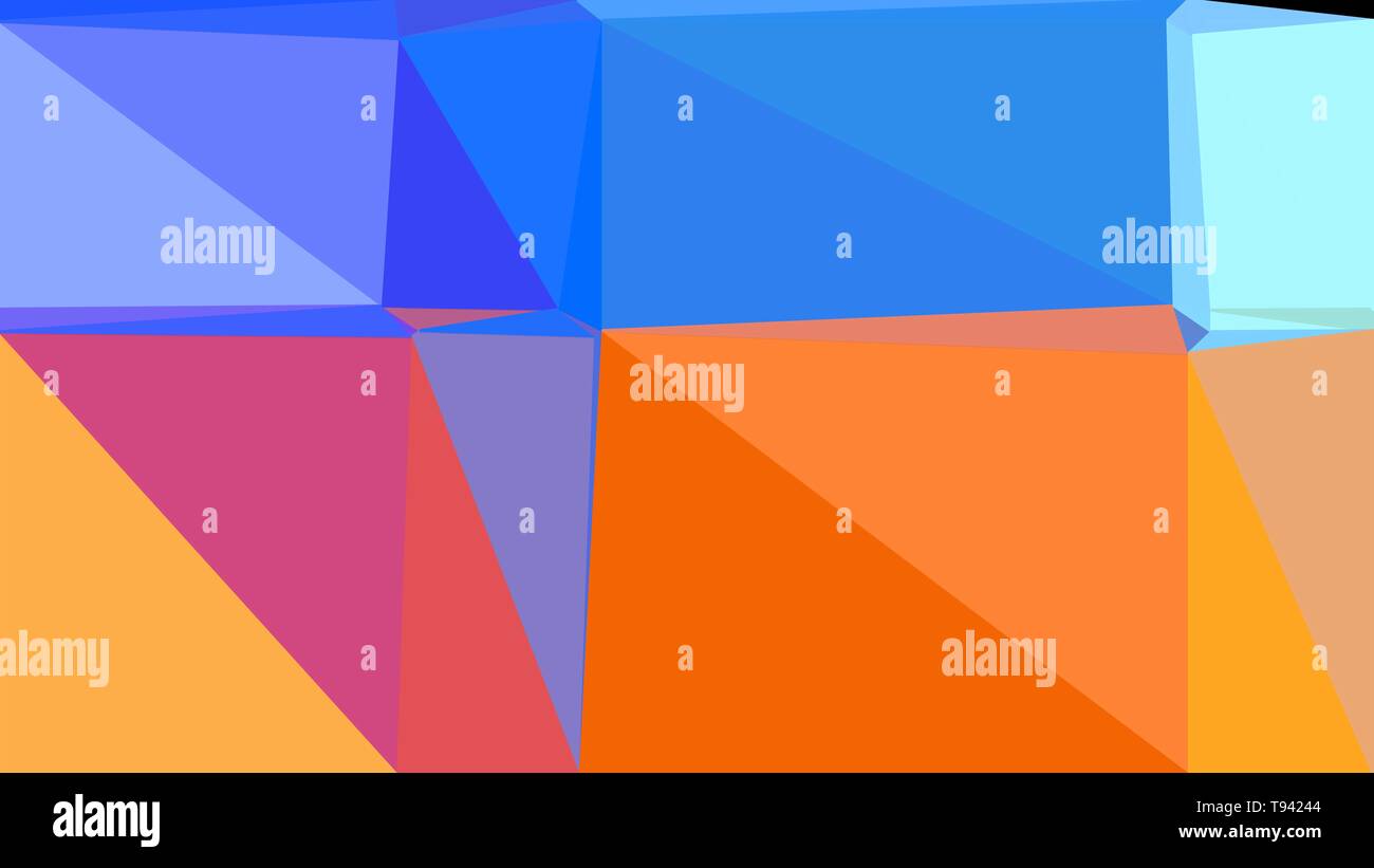 coral, dodger blue and sky blue multi color background art. abstract ...