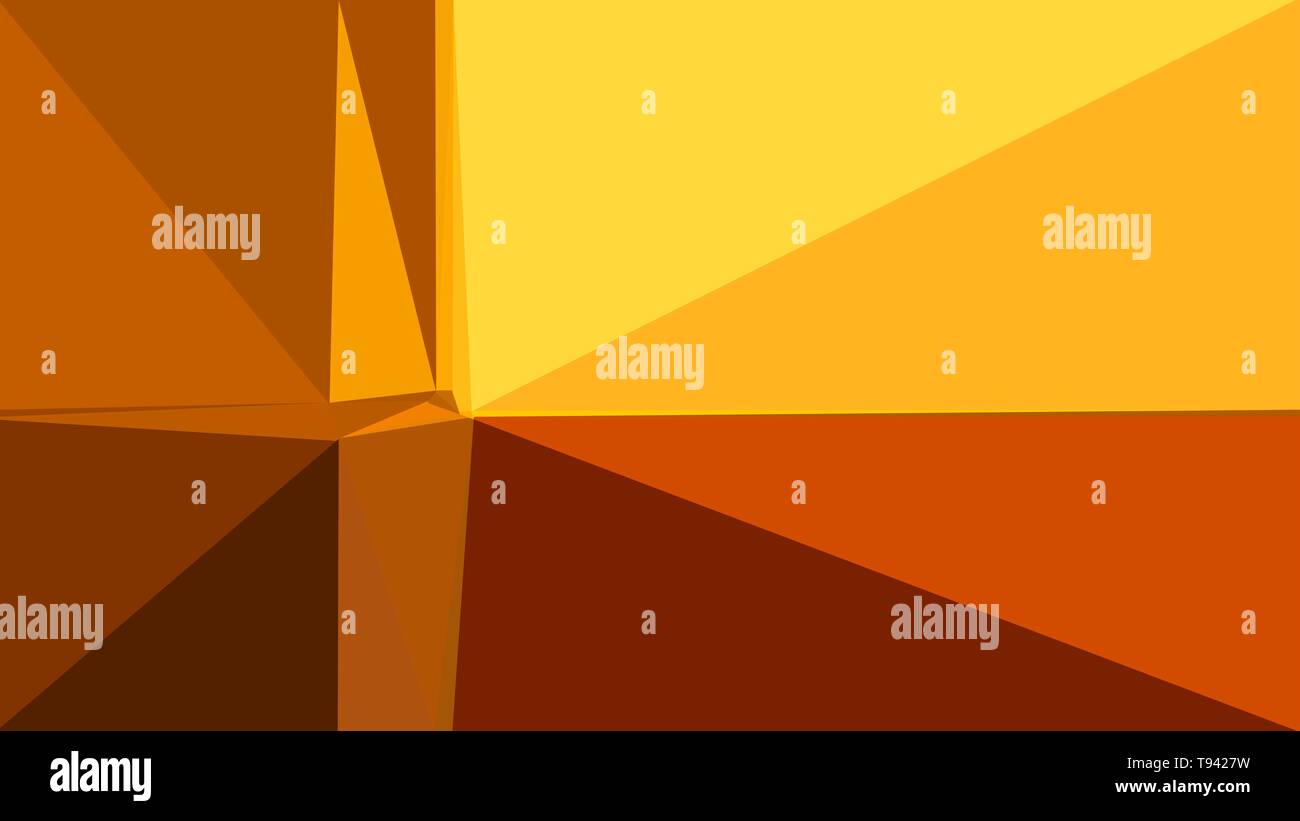 saddle brown, coffee and vivid orange color background with triangles ...
