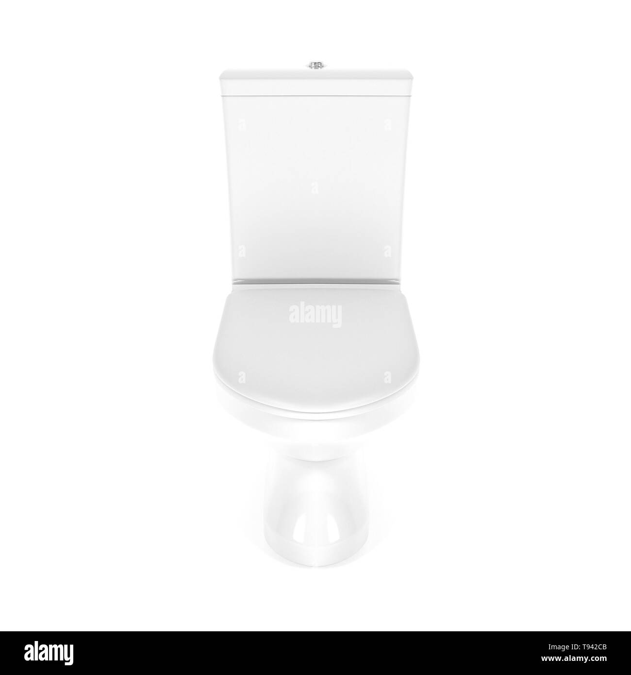 Toilet. 3d rendering illustration isolated on white background Stock ...