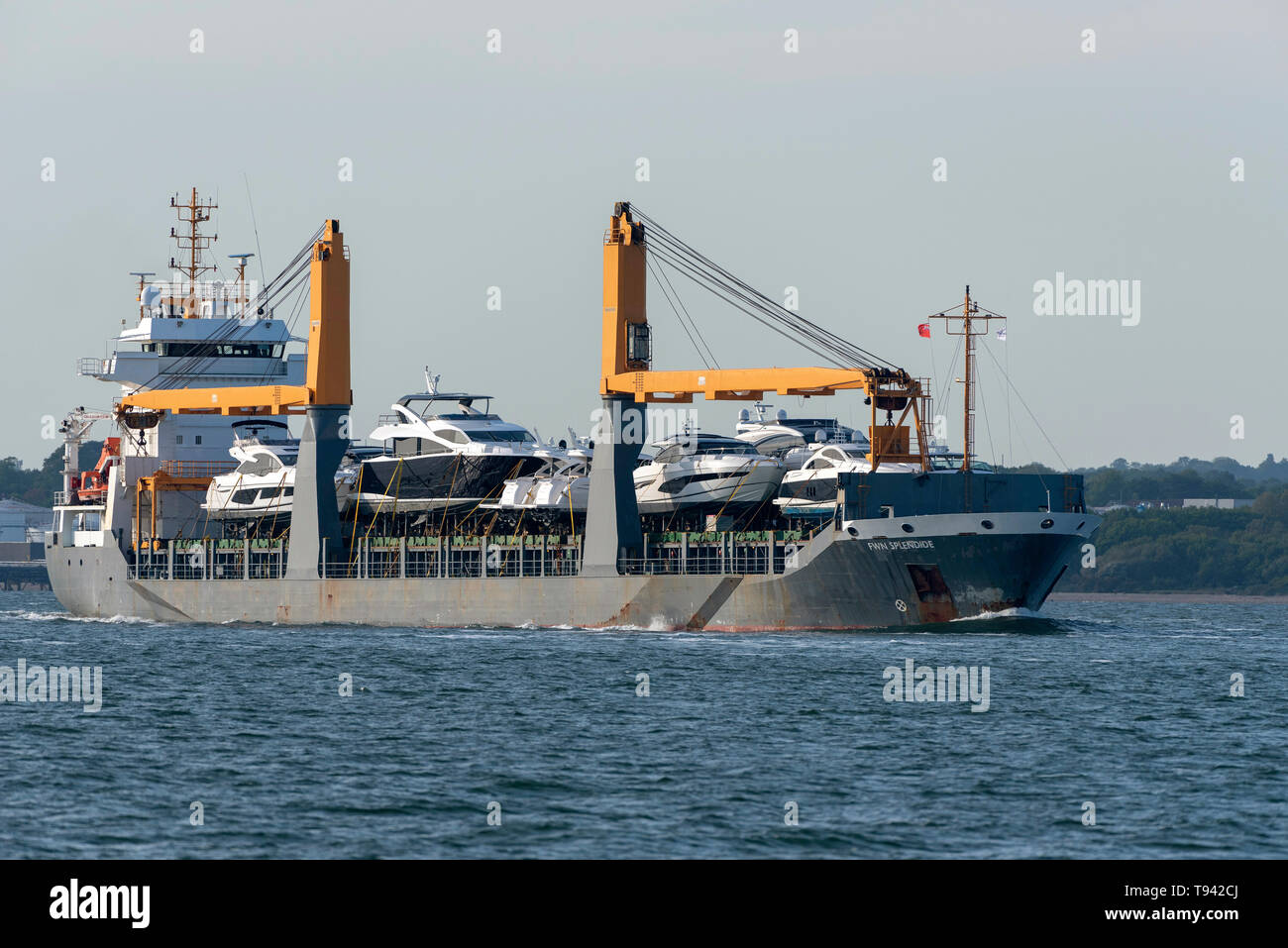 Southampton Water, England, Uk, May 2019. General cargo ship FWN ...