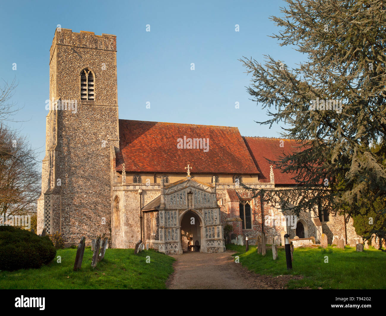 St. Mary's Church in the village of Huntingfield Stock Photo - Alamy