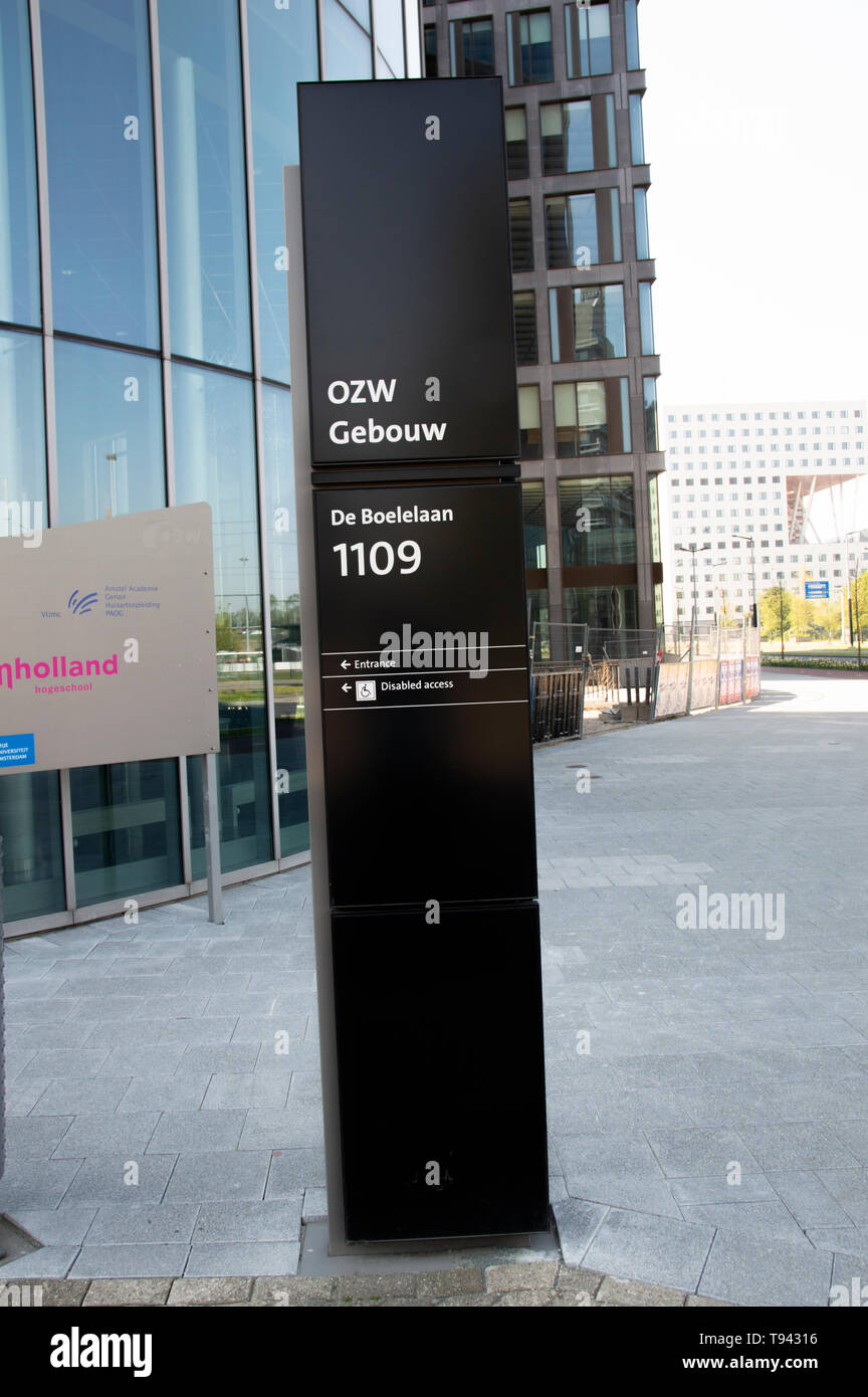 OZW Building At De Boelelaan 1109 At Amsterdam The Netherlands 2019 ...