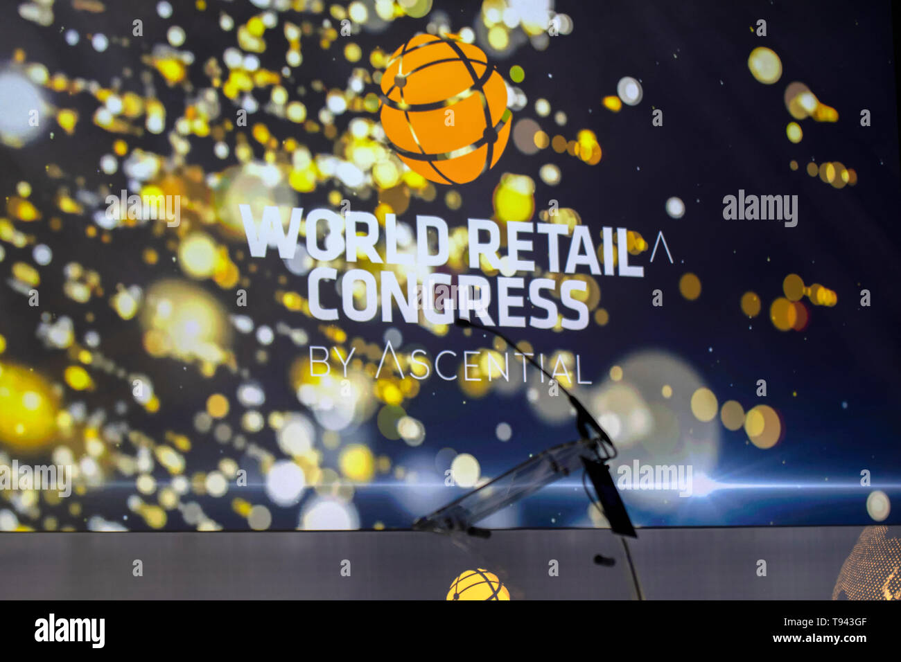 Screen Inside The Conference Room At The World Retail Congress At The ...