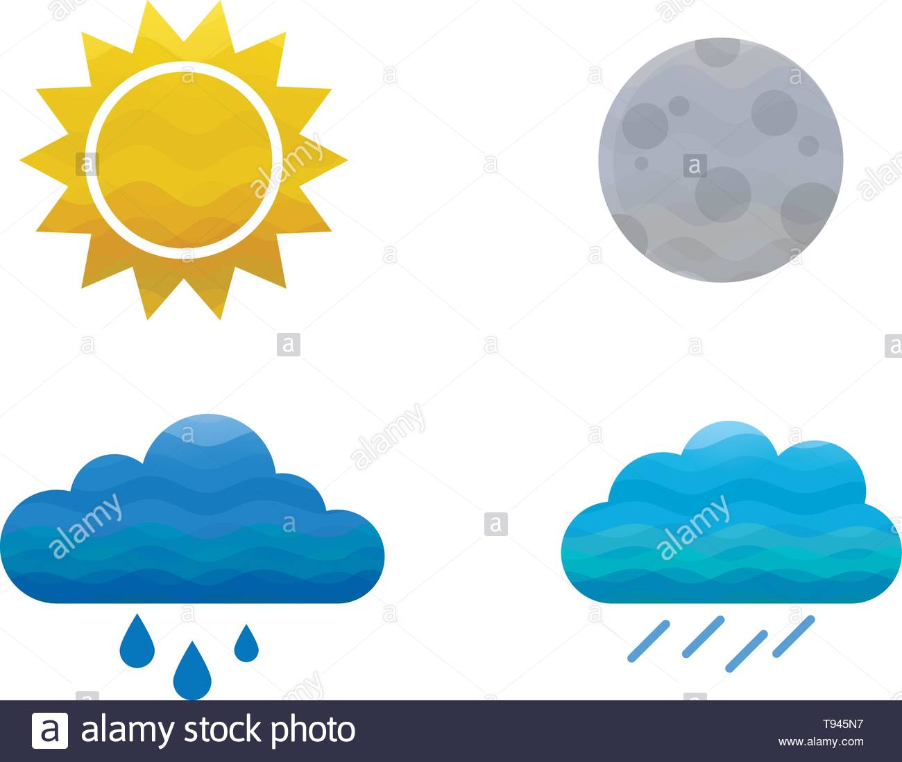 Rain Cloud Illustration High Resolution Stock Photography and Images ...