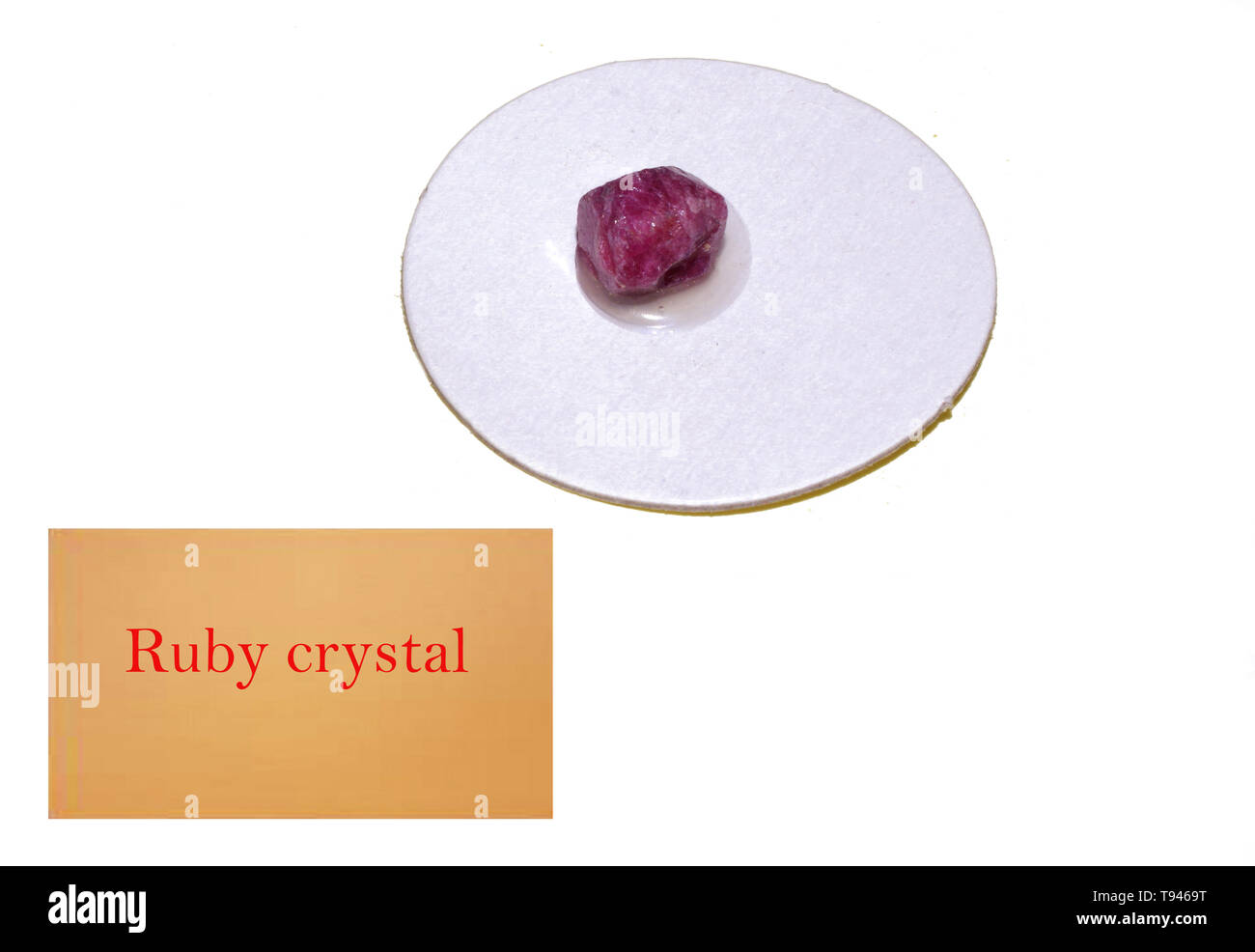 Ruby crystal close-up Stock Photo - Alamy