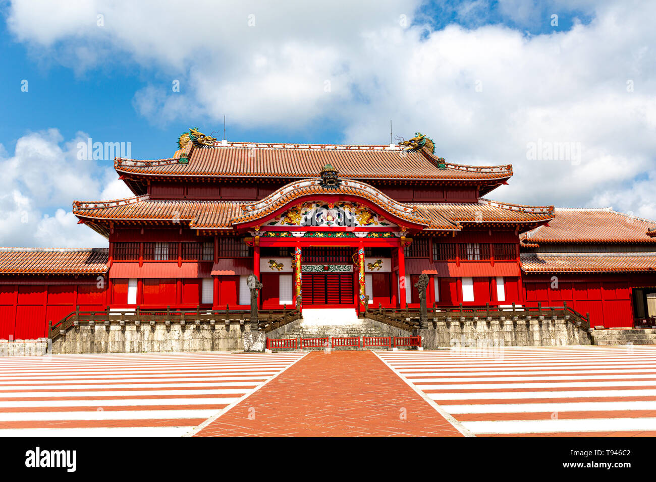 The Shuri Castle, Naha , Okinawa, Japan. One of the famouse castle in ...