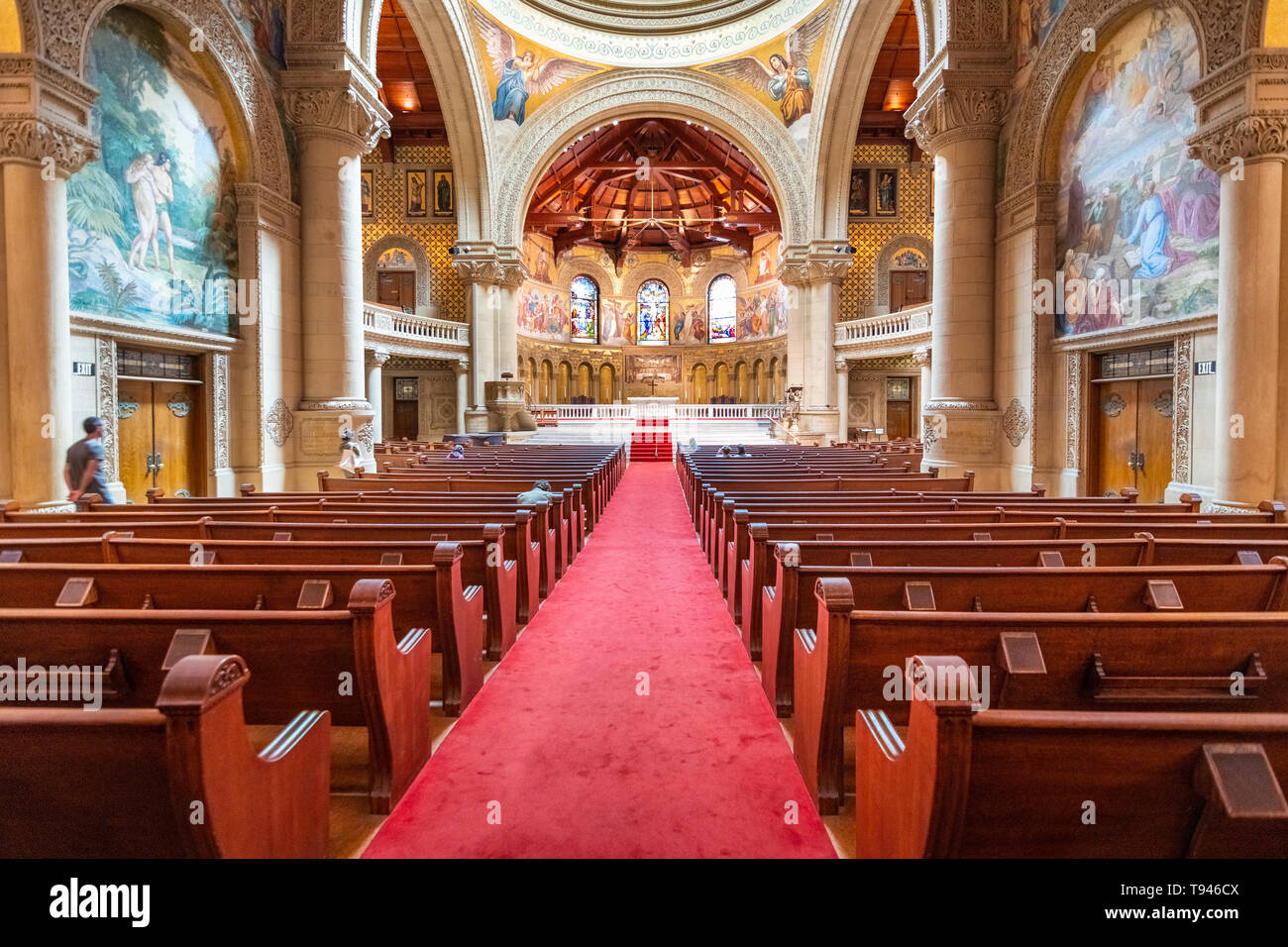 Interior stanford memorial church stanford hi-res stock photography and ...