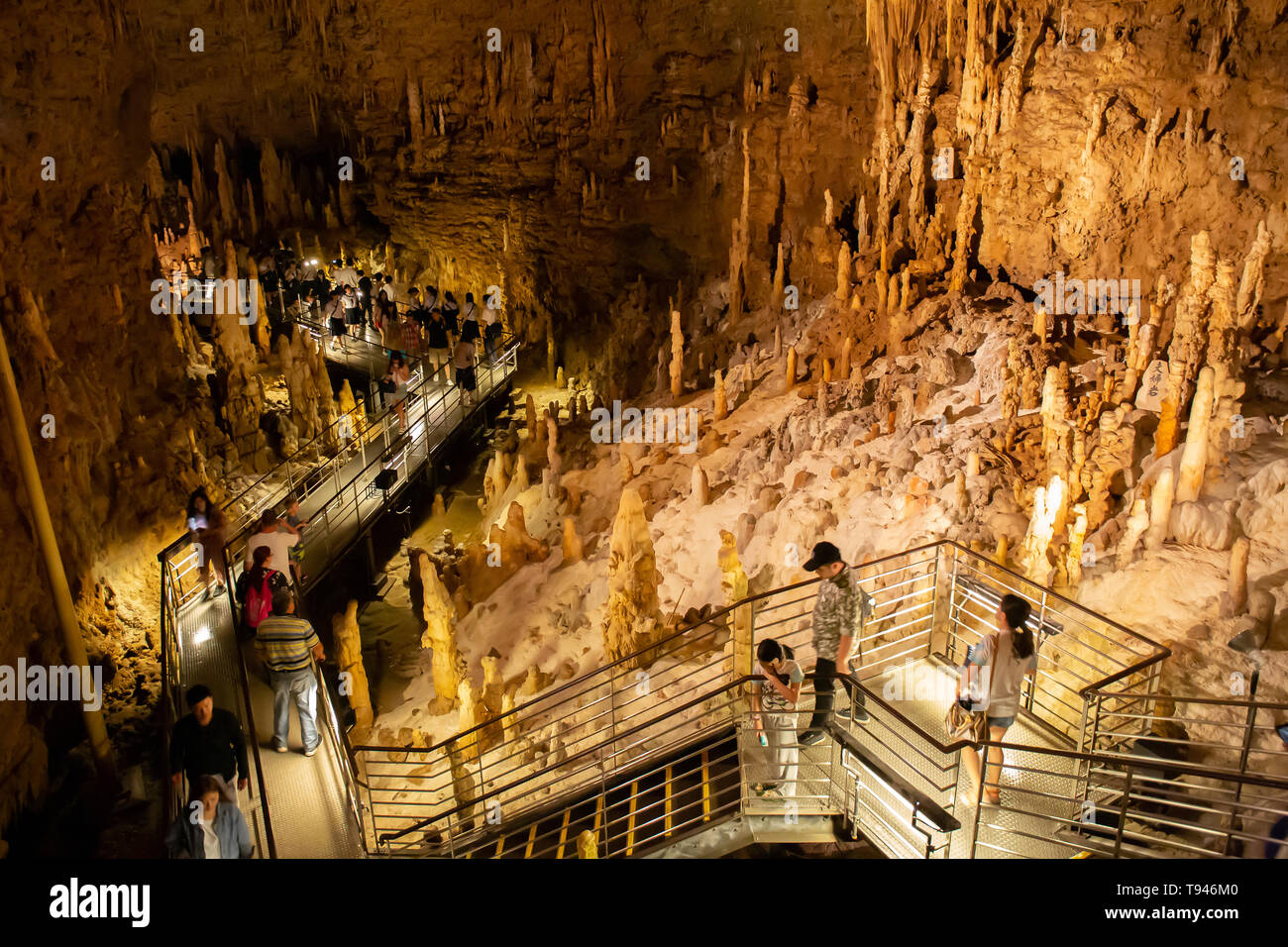 Underground Caves of Okinawa, Japan - May15, 2019: Gyokusendo Cave ...