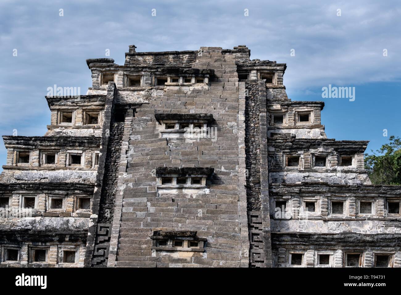 Mesoamerica Pyramid of the Niches at the pre-Columbian archeological ...