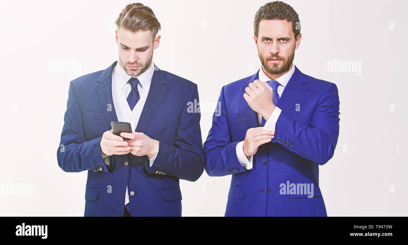 Confident in their style. Business people choose formal clothing. Every ...