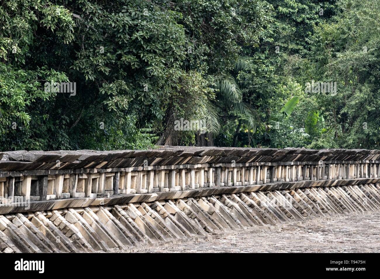 The Great Xicalcoliuhqui or Great Enclosure at the pre-Columbian ...