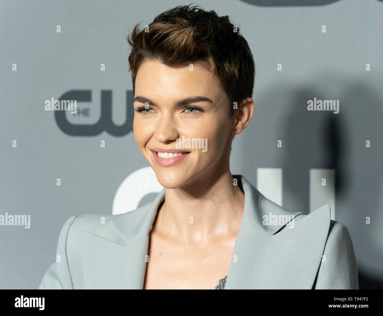 New York, NY - May 16, 2019: Ruby Rose wearing dress by MISBEHAVE ...